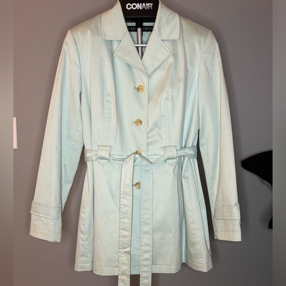 fleet street | Jackets & Coats | Fleet Street Light Blue Trenchcoat ...